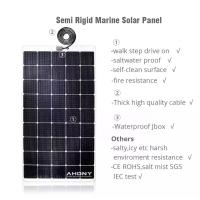 China 200W Marine Walk On Solar Panels Semi Rigid Saltwater Proof Back Contact Cell for sale
