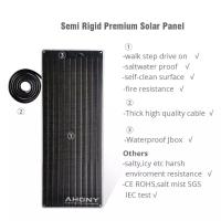 China 50w Walk On Semi Rigid Solar Panels Saltwater Proof Marine Solar Panel Kit for sale