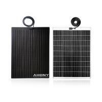 China 120W Monocrystalline Semi Rigid Solar Panels semi flexible solar panel Anti Slippery Walkable on For Rv Boat Yacht roof for sale