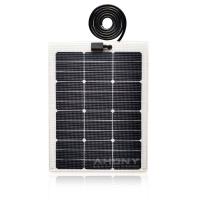 China Sunpower Semi Rigid Solar Panels 40w Transparent Solar Panel pv module walk on tough For Marine Floating Light deck bouy for sale
