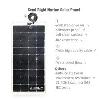 China ETFE Marine Semi Rigid Solar Panels 135w Bifacial Solar Module For Solar Home System for sale