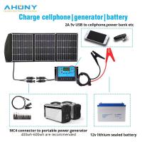 China 240w 220w Portable Folding Solar Panels sunpower cell pv module energy system home buy build solar panel electric for sale
