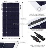 China Flexible 120 Watt Monocrystalline Solar Panel Lightweight For RVs Trucks Ocean Tents for sale