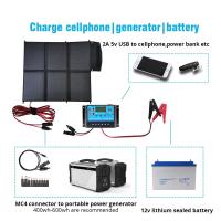 China 120 Watt Portable Mono Foldable Solar Panel Kit For Camper Retailer Motorhome for sale