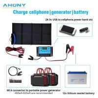 China 160w Foldable Solar Folding Bag A Grade Mono Cell For Charging Solar Generator for sale