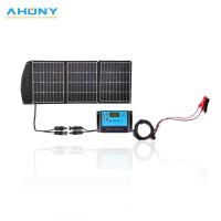 China Sunpower 120W Folding Solar Panel Kit Charger Cloth Bag For Camper 4WD Tourers RV for sale