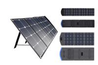 China Sunpower Foldable Solar Panel 60W 100W Options Portable IBC Monocrystalline Cells Power Station Charger Kit for sale