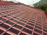 China 18w solar tile Solar Power Roof Tiles shingle pv solar module factory Customized For home pv solar system Luxury Villa for sale