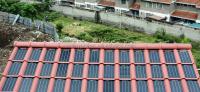 China 18w solar tile Solar Power Roof Tiles shingle pv solar module factory Customized For home pv solar system Luxury Villa for sale