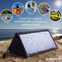 China Waterproof Camping Solar Panel Charger 21W Charging Power Bank With Dual Usb for sale