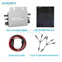 China Home On Grid Solar Power Energy System 400w 600w 800w Smart Micro Inverter for sale