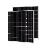 China Photovoltaic 100w Rigid Solar Panel Glass 158mm For Home Solar System for sale