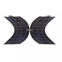 China 195w A grade mono Semi Flexible Solar Panel Shelter Awning Roof Fence Bendable Solar Panel for sale