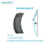 China 120w Solar Flexible Panels IP67 Monocrystalline Marine Solar Panels For RV Camping Boat for sale