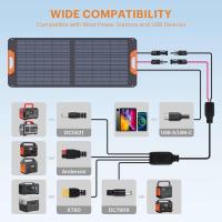 China Compact 100W Portable Solar Panel 100 Watt 20V Monocrystalline Foldable Solar Panel Charger for sale