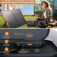 China Compact 100W Portable Solar Panel 100 Watt 20V Monocrystalline Foldable Solar Panel Charger for sale