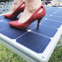 China 180W 24V Rigid Solar Panel Back Contact Cell Glass Module for Off-Grid Systems in RV Marine Boat for sale