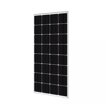 China 180W 24V Rigid Solar Panel Back Contact Cell Glass Module for Off-Grid Systems in RV Marine Boat for sale