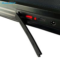 China Black Smart 65w Foldable Solar Table for Outdoor Camping , Solar Charged Picnic Table Desk Lightweight and Durable for sale