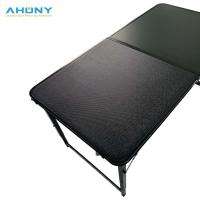 China Black Smart 65w Foldable Solar Table for Outdoor Camping , Solar Charged Picnic Table Desk Lightweight and Durable for sale