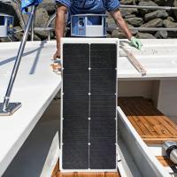China White Or Black Walkable Semi Rigid Solar Panels Customizable For Shipyard Boat Construction Soalr Roof Floor Tile ODM OEM for sale