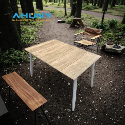 China Outsider Portable Solar Powered Table With Bright LED Light Quick Charging Multiple Devices for Picnic Outdoor Camping Garden for sale