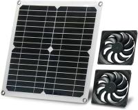 China High Efficiency 12W Solar Panel Solar Powered Fan for Chicken Coop, Dog House, Outside Shed Greenhouse for sale