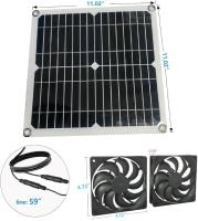 China High Efficiency 12W Solar Panel Solar Powered Fan for Chicken Coop, Dog House, Outside Shed Greenhouse for sale