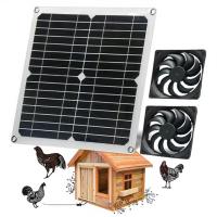 China High Efficiency 12W Solar Panel Solar Powered Fan for Chicken Coop, Dog House, Outside Shed Greenhouse for sale