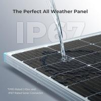 China 100W 20V Monocrystalline Solar Panels for RV Marine Rooftop Farm Battery High Cell Efficiency for sale