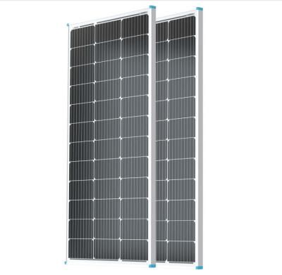China 100W 20V Monocrystalline Solar Panels for RV Marine Rooftop Farm Battery High Cell Efficiency for sale