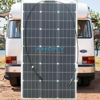 China 100W Flexible Solar Panel Monocrystalline PERC IP65 Junction Box for sale