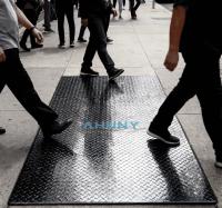China Walkable Solar Floor Tile Rough Surface PV Module Anti-slippery Floor Panel Solar Off Grid Pavement Terrace Ground House System for sale