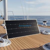 China 300 Watt 45 Volt HPBC Flexible Solar Module Back Contact 26% High Efficiency Bendable Thin Lightweight Solar Panel for RV Boat for sale