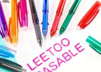 China LeeToo Friction Erasable Gel Pen 0.5mm Assorted 7 Colors Nontoxic Ink for Office School for sale