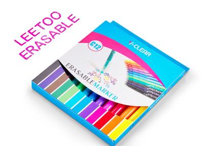 China Kids Drawing 12 Colors Friction Erasable Marker Pens 0.5mm 0.7mm Tip Nontoxic Ink for sale