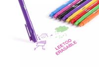 China LeeToo Thermo Sensitive Gel Ink Pen 0.5mm 8 Colors Erasable Friction Ink for Office School for sale