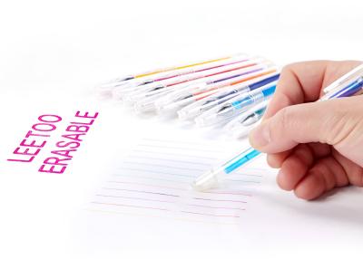China Friction Erasable Pen 0.7mm 320m Nontoxic Ink 7 Colors Plastic Eraser for sale