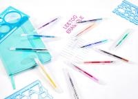 China Nontoxic 320m Frixion Clicker Erasable Pens 20 Assorted Colors 0.5mm Gel Ink for sale