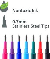 China Nontoxic Assorted Ink Easy Erase Friction Ball Refill 0.5 for sale
