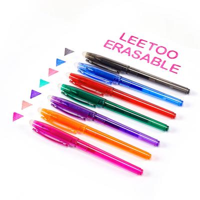 China LeeToo Friction Erasable Gel Pens 0.7mm Nontoxic Smooth Writing Retractable Refillable 7 Colors for sale