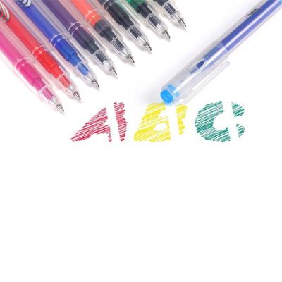 China LeeToo Friction Erasable Gel Pens 0.7mm Thermo Sensitive Ink Rubber Eraser 20 Colors for sale