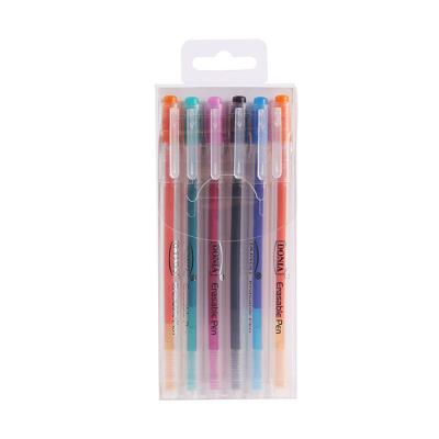 China LeeToo 6 Color Friction Erasable Gel Pens 0.5mm Heat Sensitive Erasable Ink for Students for sale