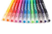 China Erasable Highlighters 12 Colors Friction Erasable Markers 2mm Tip Thermosensitive Ink for sale
