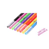 China LeeToo Thermo Sensitive Erasable Gel Pen 0.7mm Fine Tip 8 Colors Friction Erasable Ink for sale