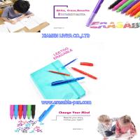 China Friction Erasable Gel Pen 2 Colors Stainless Tip Thermo Sensitive Ink for sale