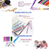 China LeeToo 12 Color Air Erasable Pen 0.7mm Ceramic Roller Ball Smooth Writing Friction Vanishing Ink for sale