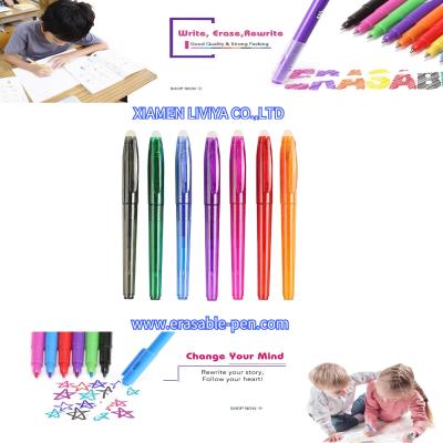 China Plastic Tube Multicolor Disappearing Ink Erasable Ink Pens for sale