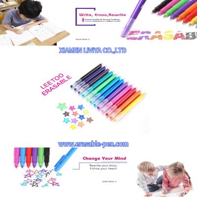 China Friction Erasable Marker Pen Vibrant Color Ink Smooth Writing Custom Logo 24 Months Shelf Life for sale