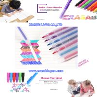 China LeeToo 8 Color Friction Erasable Marker Pen Set with Eraser 0.5mm Tip for Kids for sale